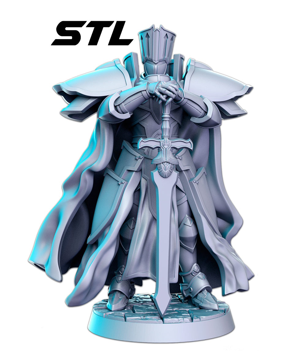 Black Knight Classic JRPG 3D Printed Miniature – Kaiju Studios