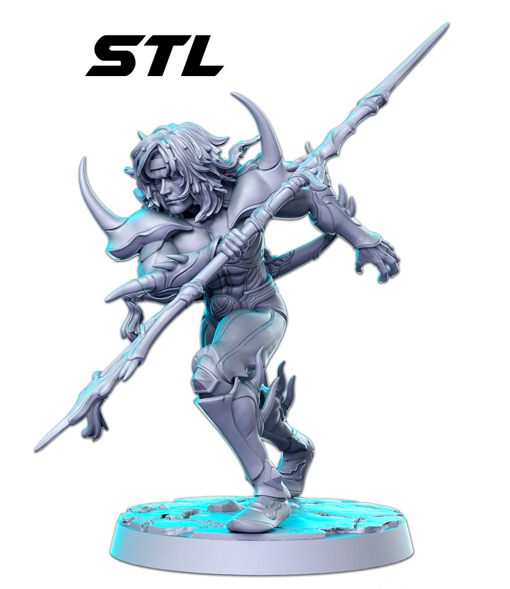 Cecil Harvey Classic JRPG 3D Printed Miniature – Kaiju Studios
