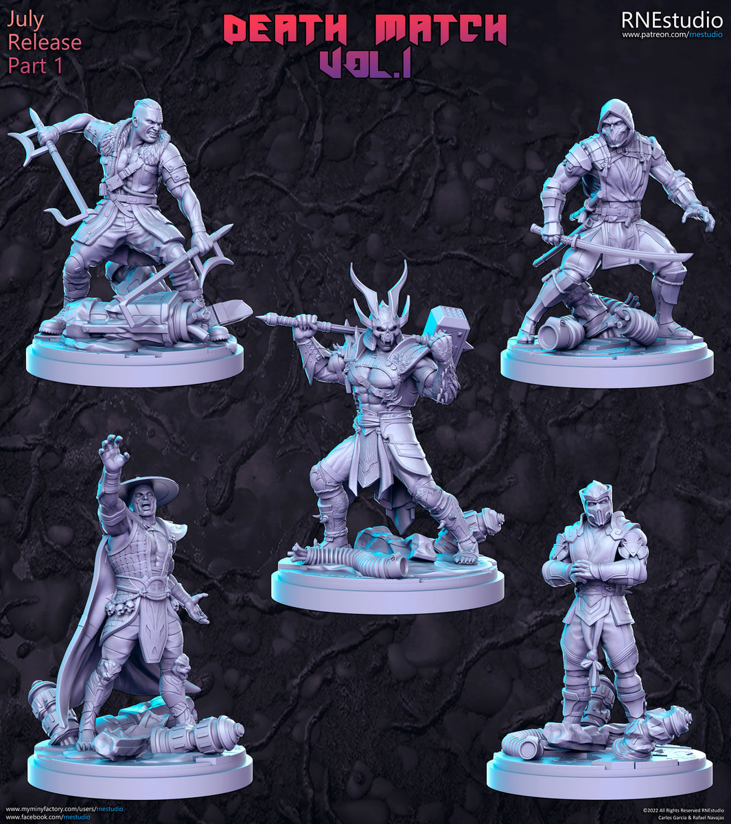 Death Match 3D Printed Miniature – Kaiju Studios