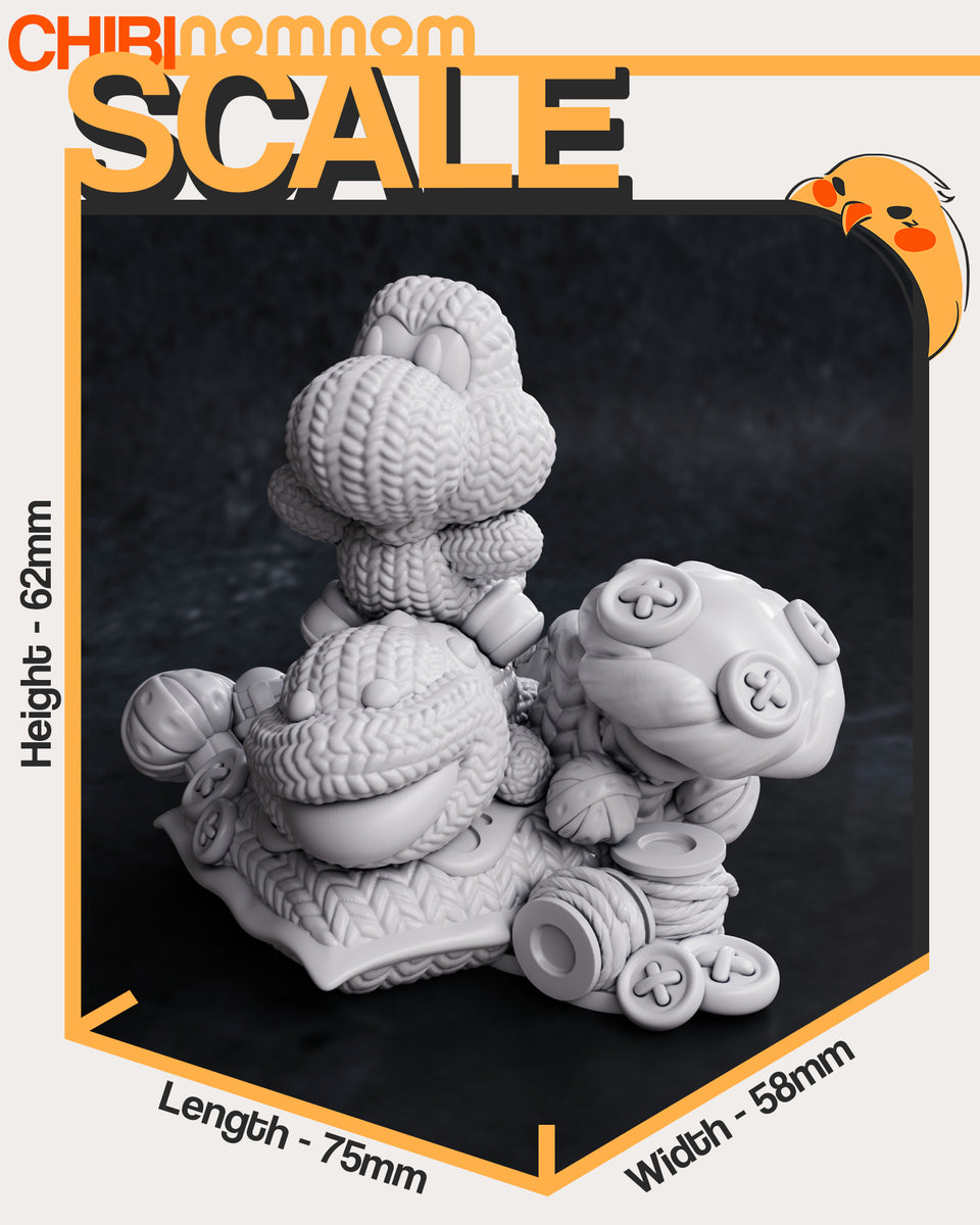 Chibi Yoshi - Yoshis Woolly World Garage Kit – Kaiju Studios