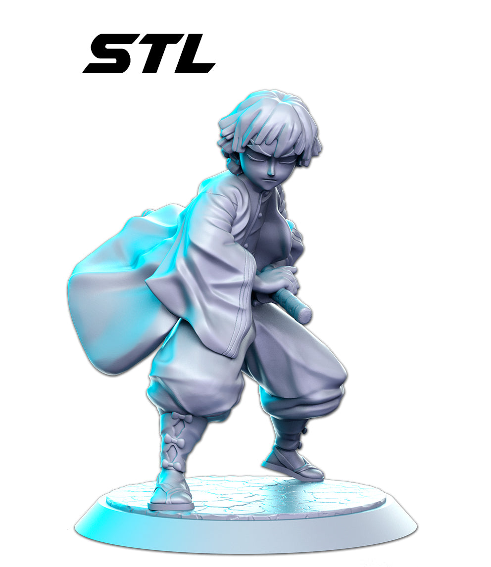 Zenitsu Anime 3D Printed Miniature – Kaiju Studios