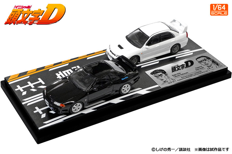 1/64 Initial D Set Vol.18 Takeshi Nakazato Skyline GT-R (BNR32) & Seij ...