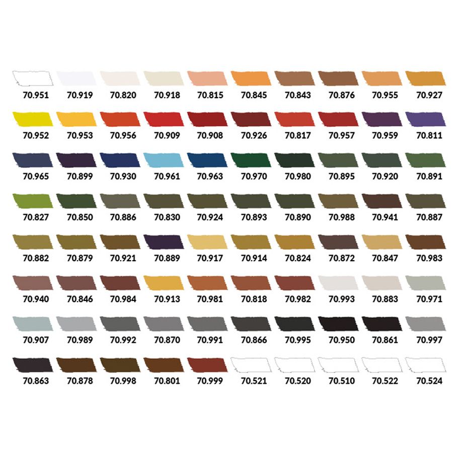 Model Color: Basic Case Paints and Brushes (72) (new edition) – Kaiju ...