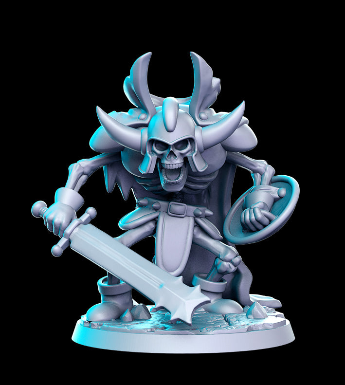 Skeleton Classic RPG 3D Printed Miniature – Kaiju Studios