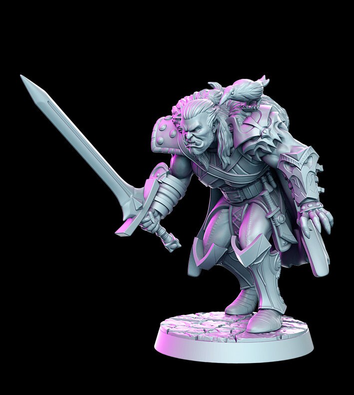 Gazzmal The Witcher 3D Printed Miniature 32mm Miniature, Warhammer, D ...